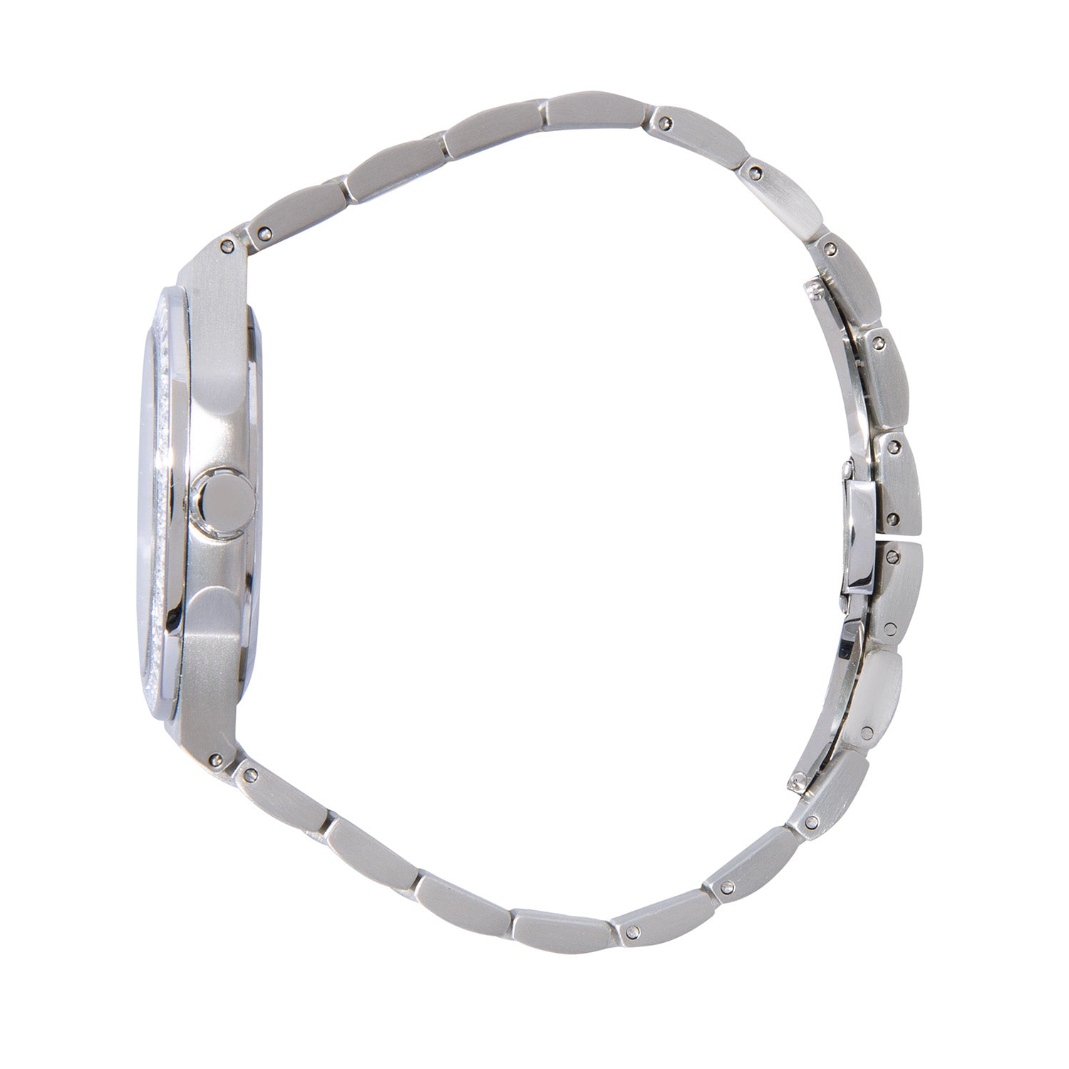 Stainless Steel White Stone Bezel Watch – Rosie Fortescue Jewellery